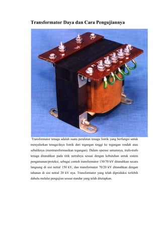 Transformator | DOCX