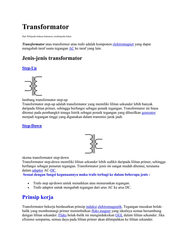 Transformator | DOCX