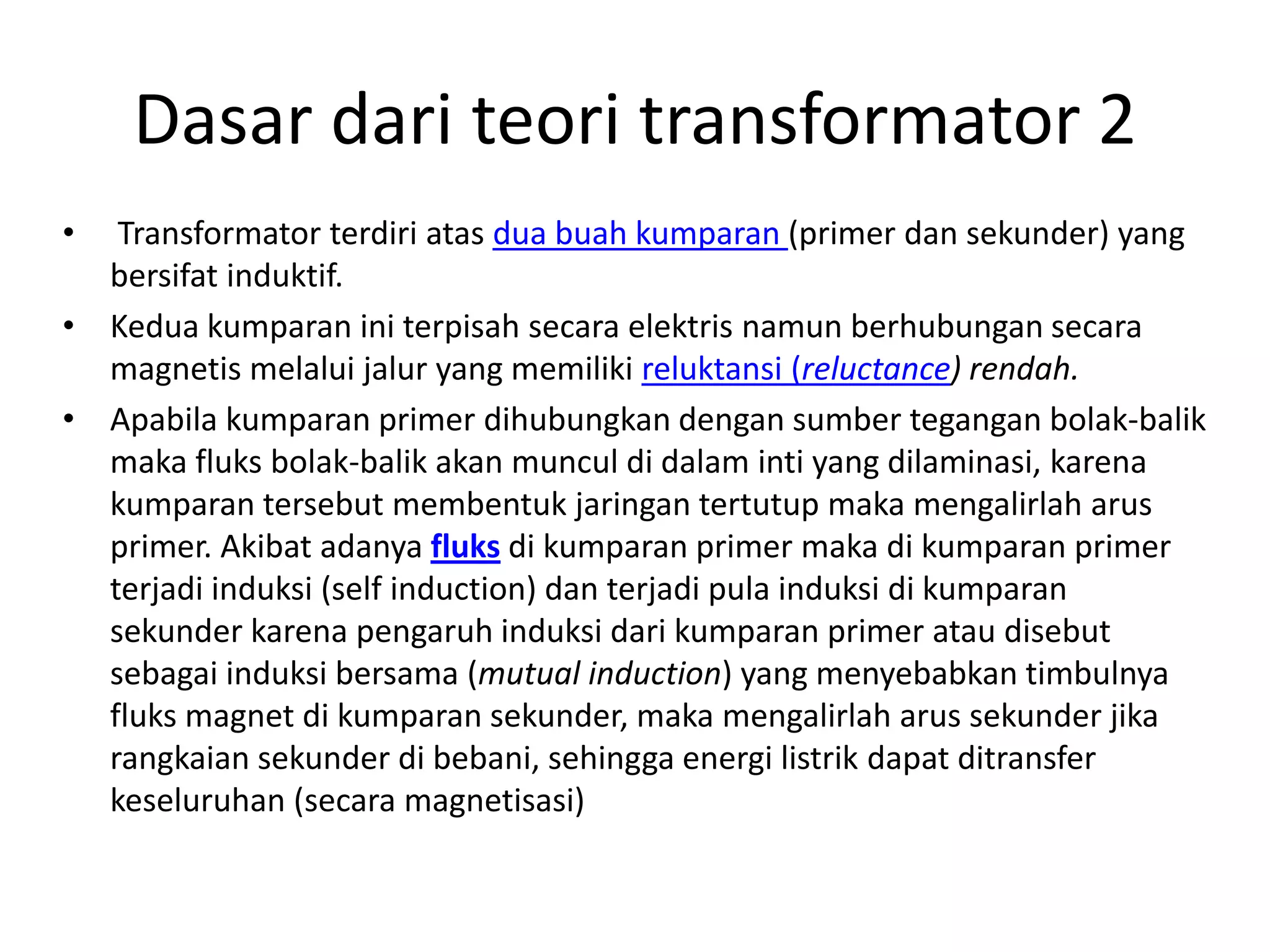 Transformator - Materi 7 - Fisika Listrik dan Magnet | PPTX