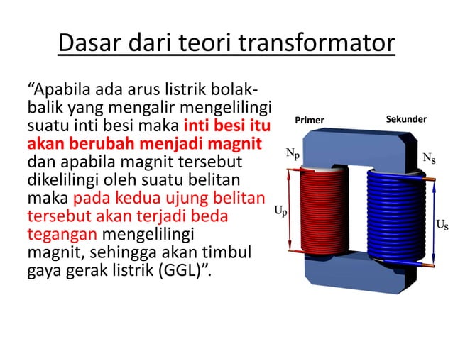 Transformator - Materi 7 - Fisika Listrik dan Magnet | PPTX