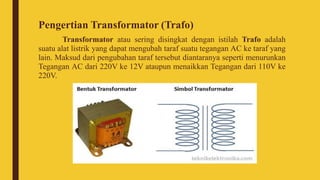 Tugas Tenaga Listrik (Transformator) | PPT