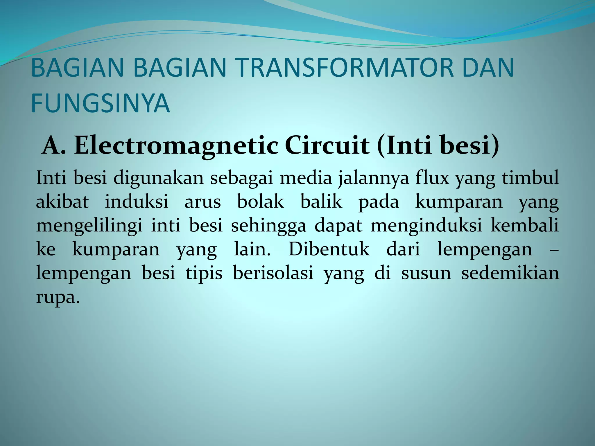 Transformator daya | PPTX