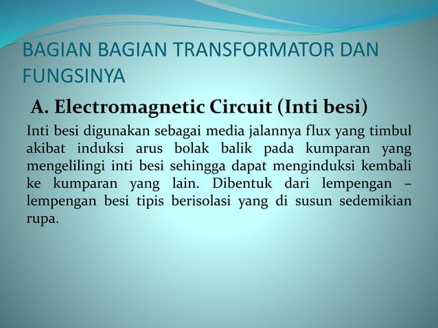 Transformator daya | PPTX