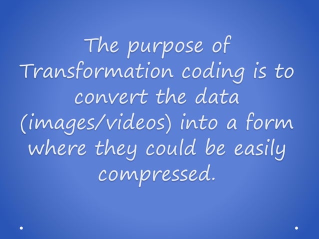 Transform Coding Pptx Computing Technology And Computing