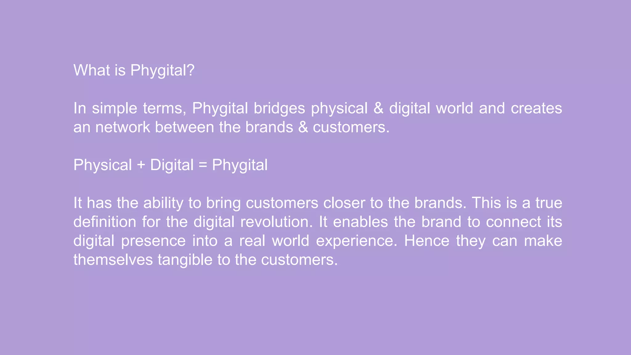 Transform customer experience through PHYGITAL | PPTX
