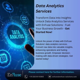 Transform Data into Insights: Unlock Data Analytics Services with EnFuse Solutions - Fuel Your ...