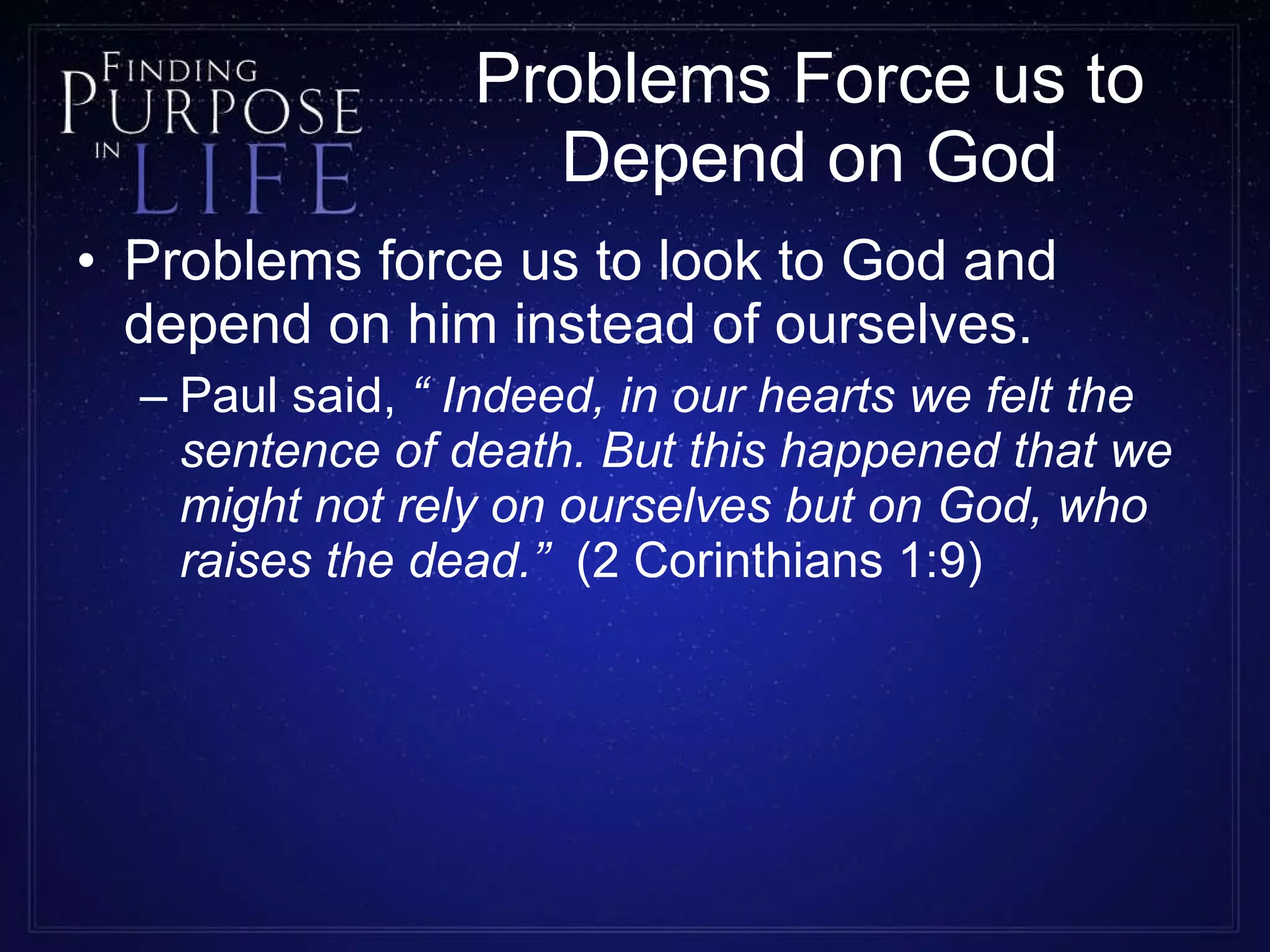 Transformed By Trouble | PPT
