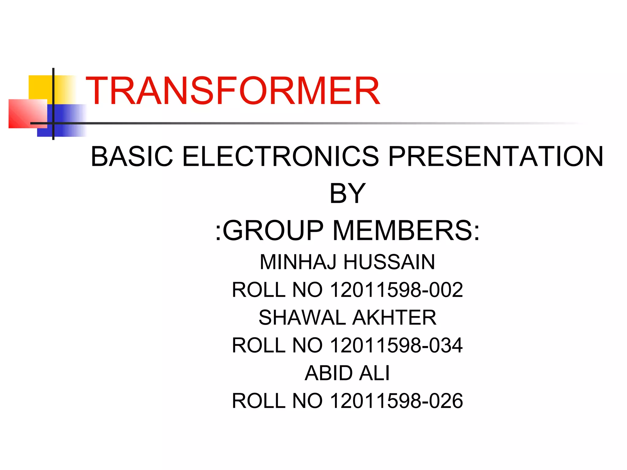 Transformer | PPT