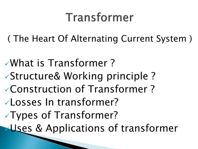 Transformer | PPTX
