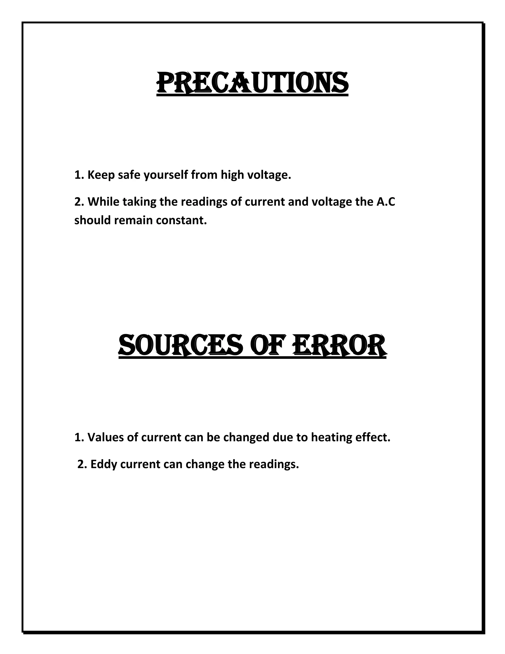Transformer(Class 12 Investigatory Project) | PDF