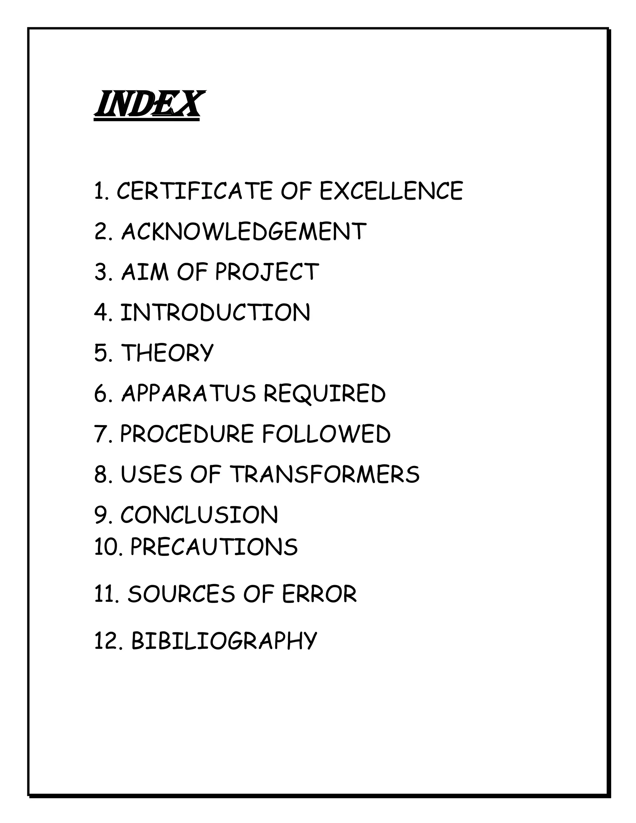 Transformer(Class 12 Investigatory Project) | PDF