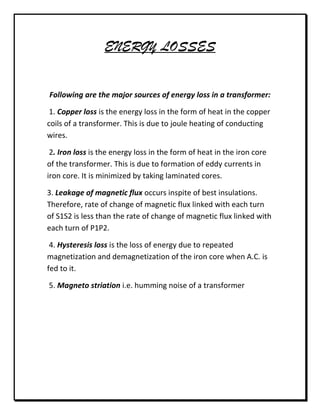 Transformer(Class 12 Investigatory Project) | PDF