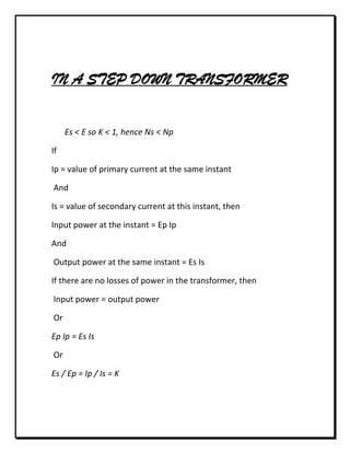 Transformer(Class 12 Investigatory Project) | PDF