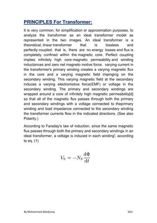 Transformer, Electromagnetic WavesTheory | PDF