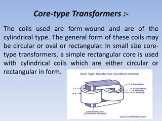 Construction & E.M.F. eqn. of transformer | PPTX