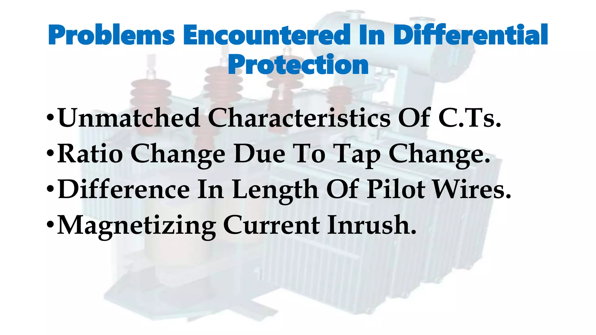 Types of the Transformer Protection | PPTX