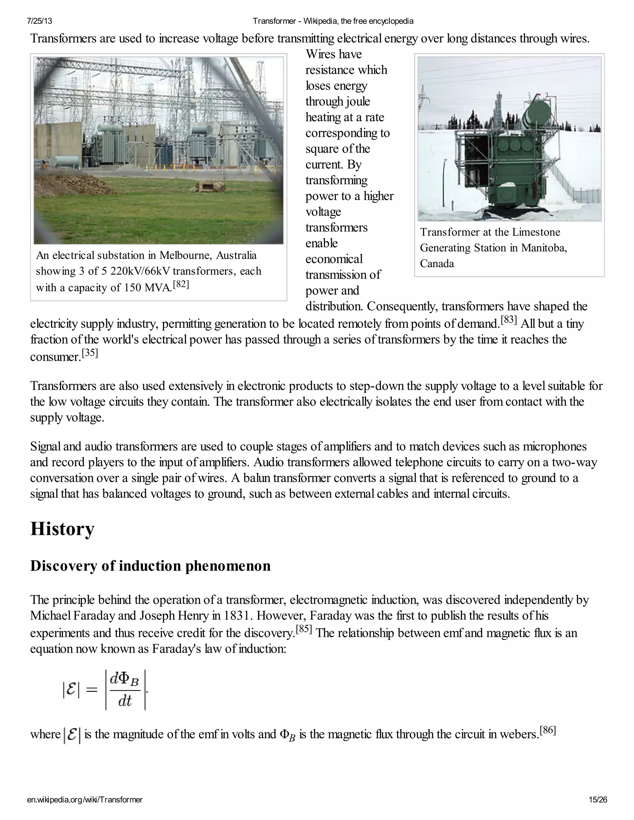 Transformer wikipedia, the free encyclopedia | PDF | Computer ...