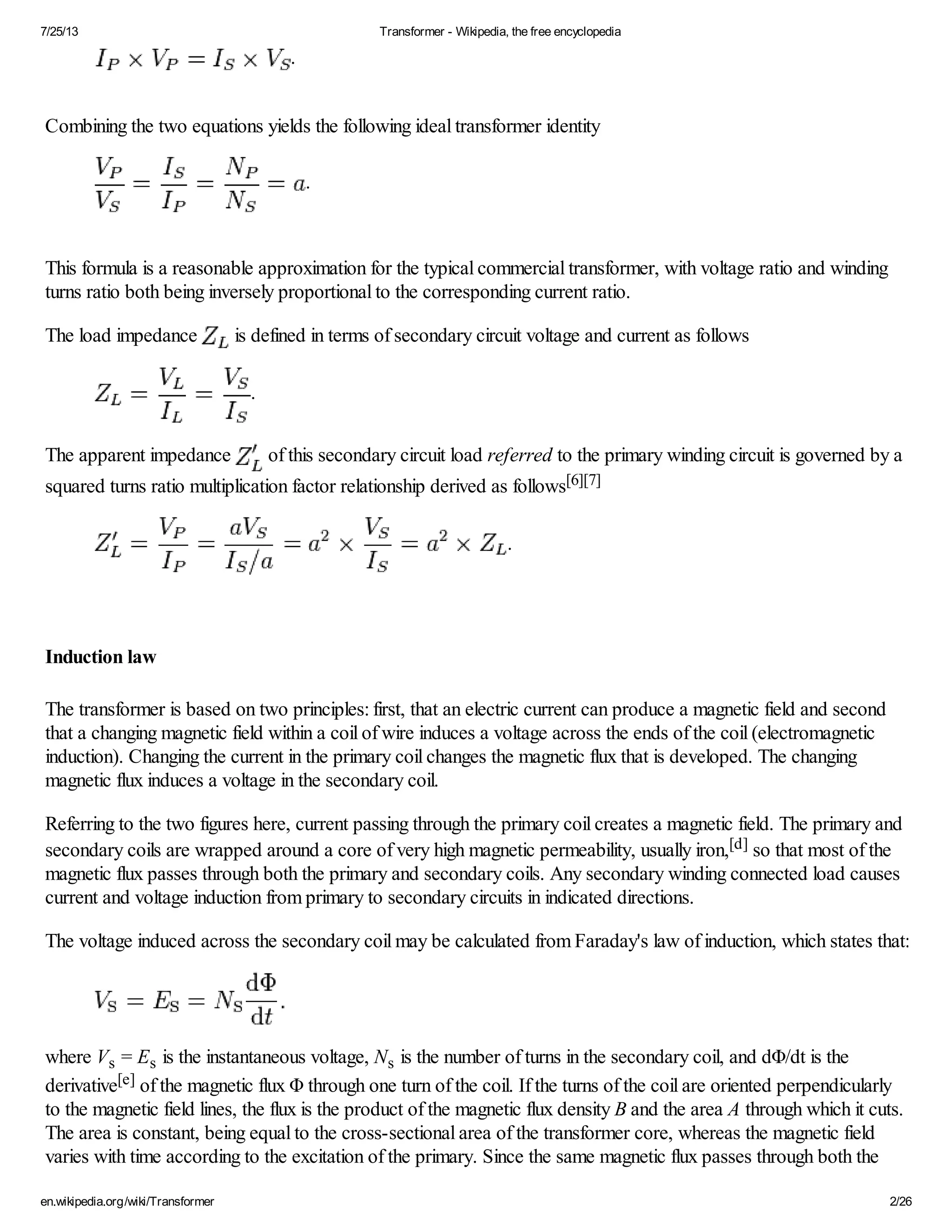 Transformer wikipedia, the free encyclopedia | PDF