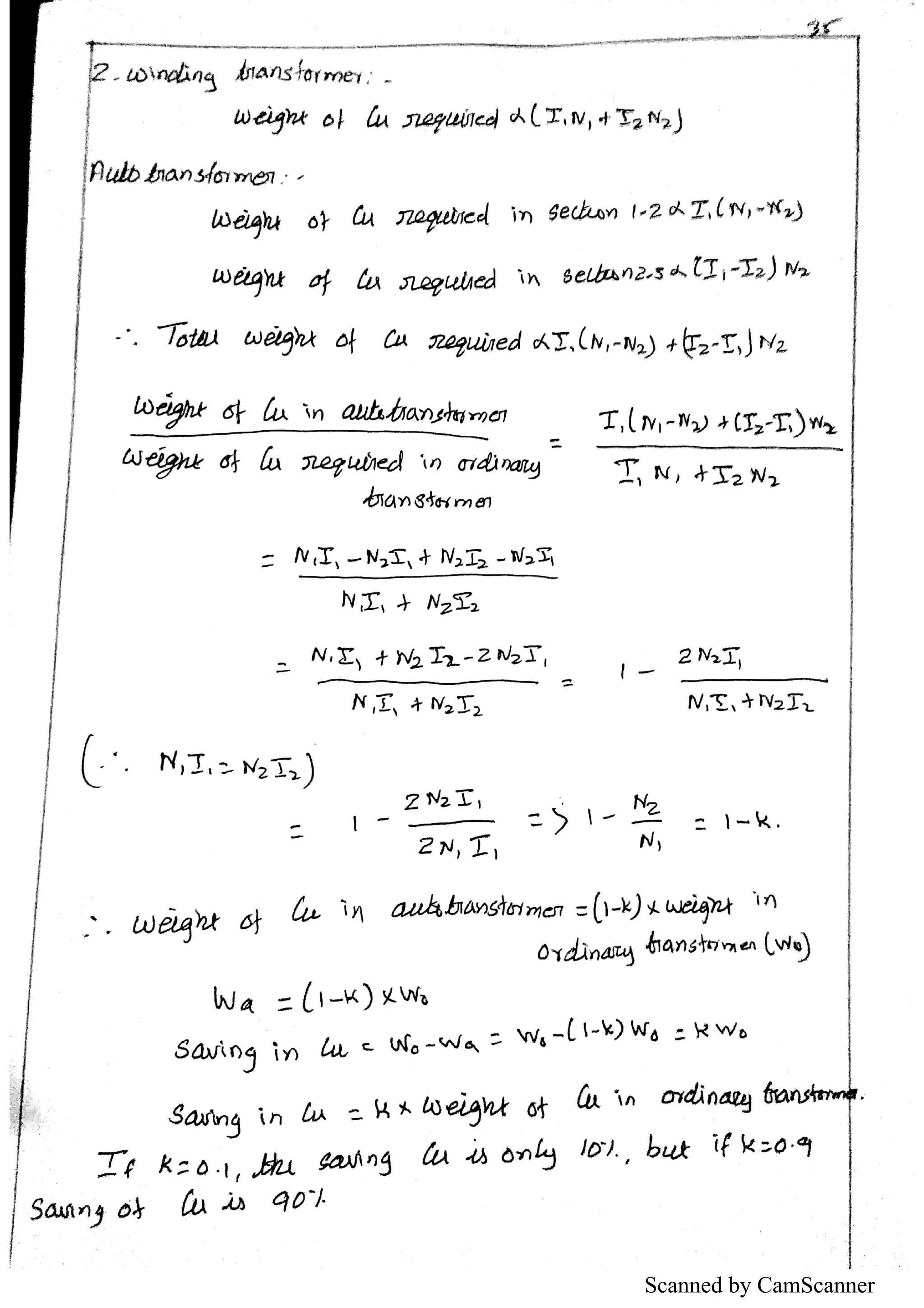 Transformer_Notes | PDF