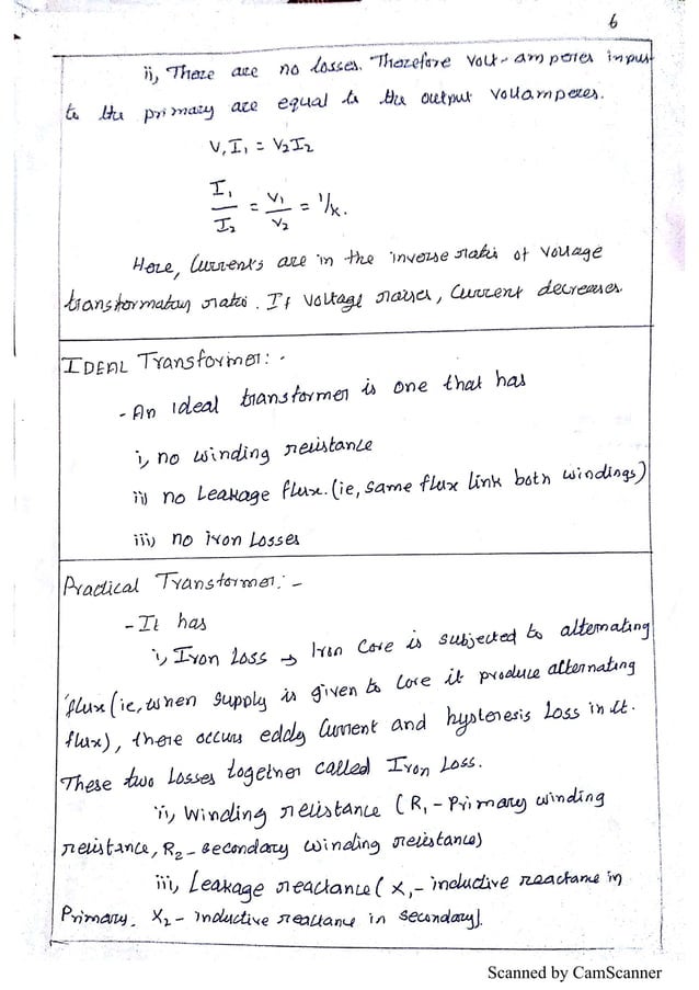 Transformer_Notes | PDF