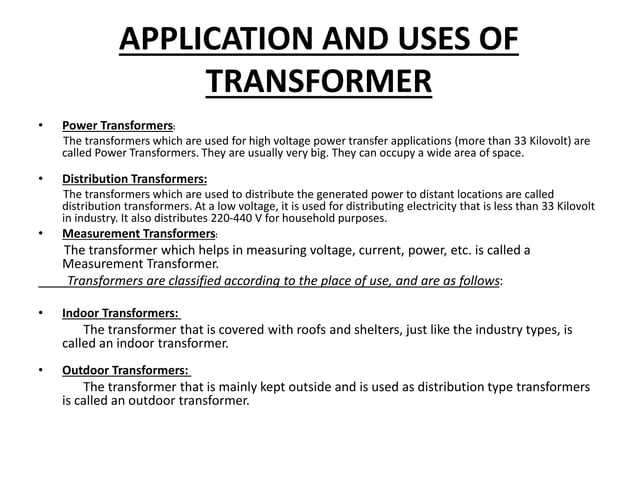 TRANSFORMER.pptx | Physics | Science