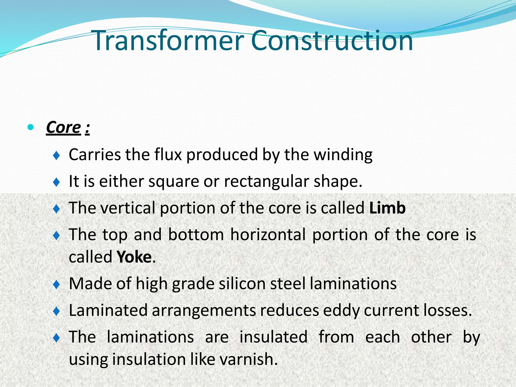 transformer and types and construction .pptx