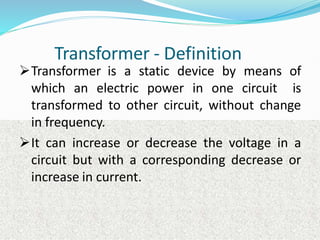 transformer and types and construction .pptx