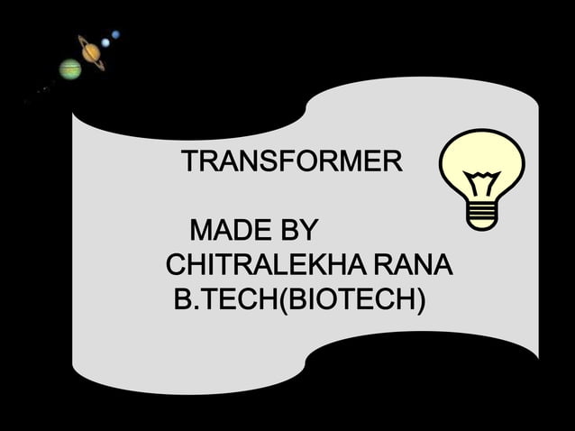 Transformer chitralekha | PPT | Computer Networking | Computing