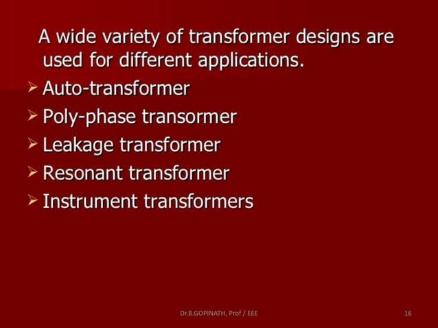 Single phase Transformer | PPTX | Physics | Science