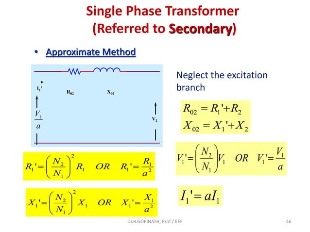 Single phase Transformer | PPTX | Physics | Science