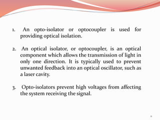 Transformer and Optical isolation | PPTX
