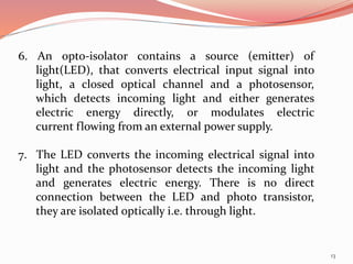 Transformer and Optical isolation | PPTX