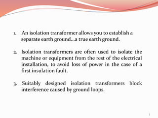 Transformer and Optical isolation | PPTX