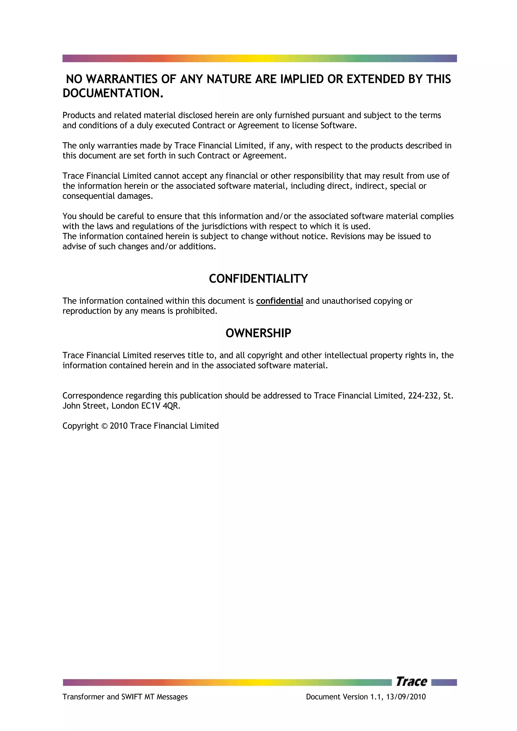 Transformer and Swift MT Messages | PDF