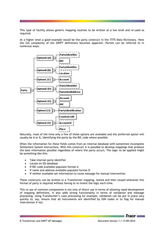 Transformer and Swift MT Messages | PDF
