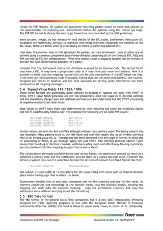 Transformer and Swift MT Messages | PDF
