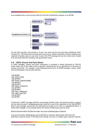 Transformer and Swift MT Messages | PDF
