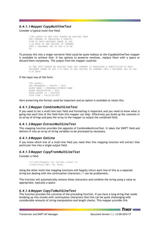 Transformer and Swift MT Messages | PDF