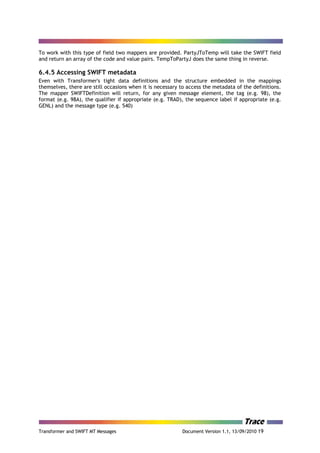 Transformer and Swift MT Messages | PDF