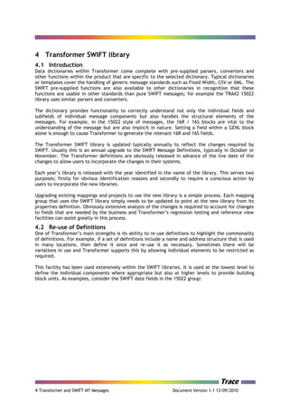 Transformer and Swift MT Messages | PDF