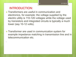 Application of Transformer in ECE(electronics and communication ...