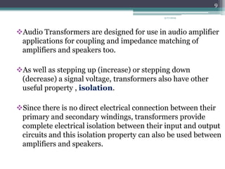 Application of Transformer in ECE(electronics and communication ...