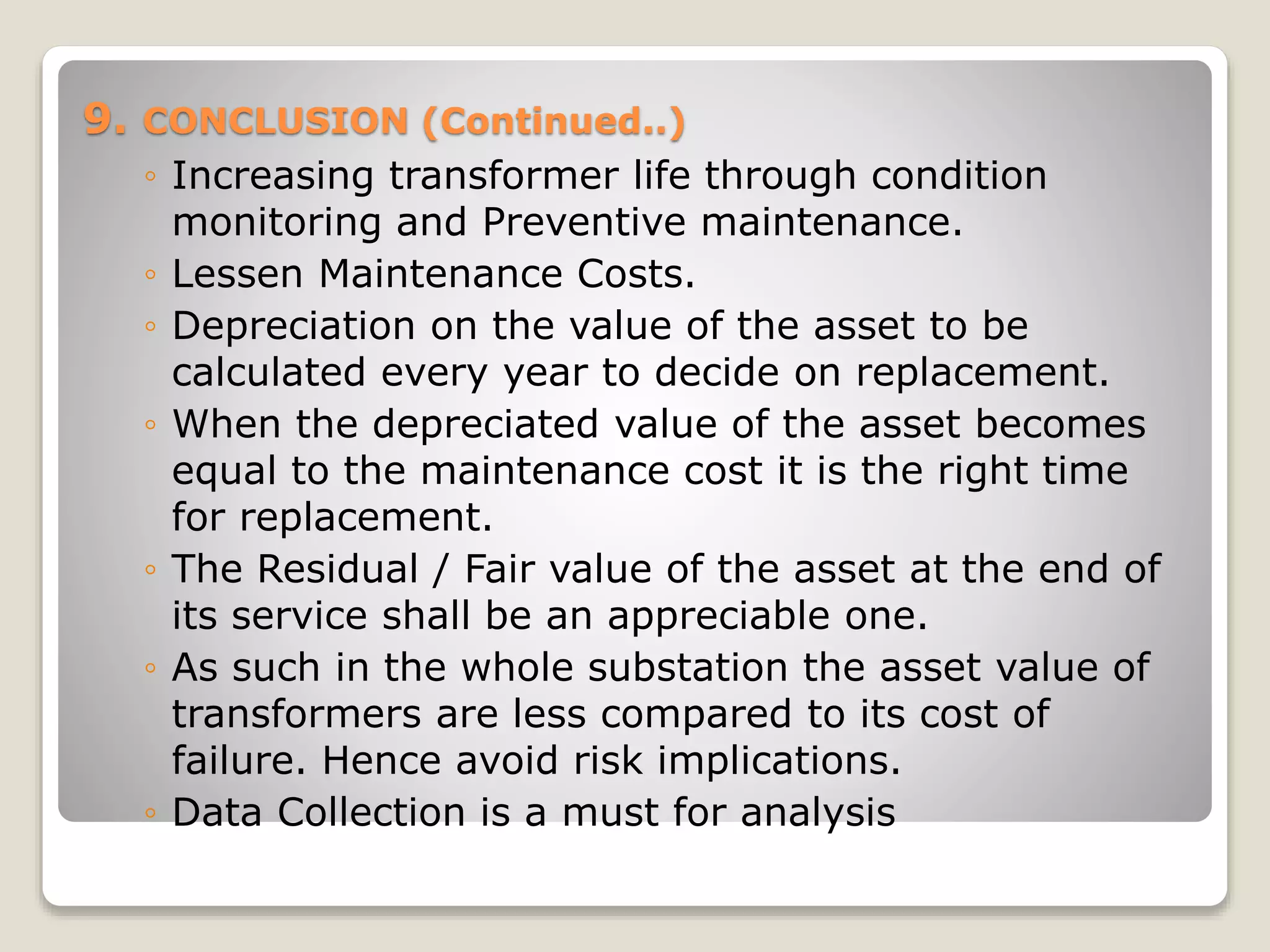 Transformer asset management | PPTX