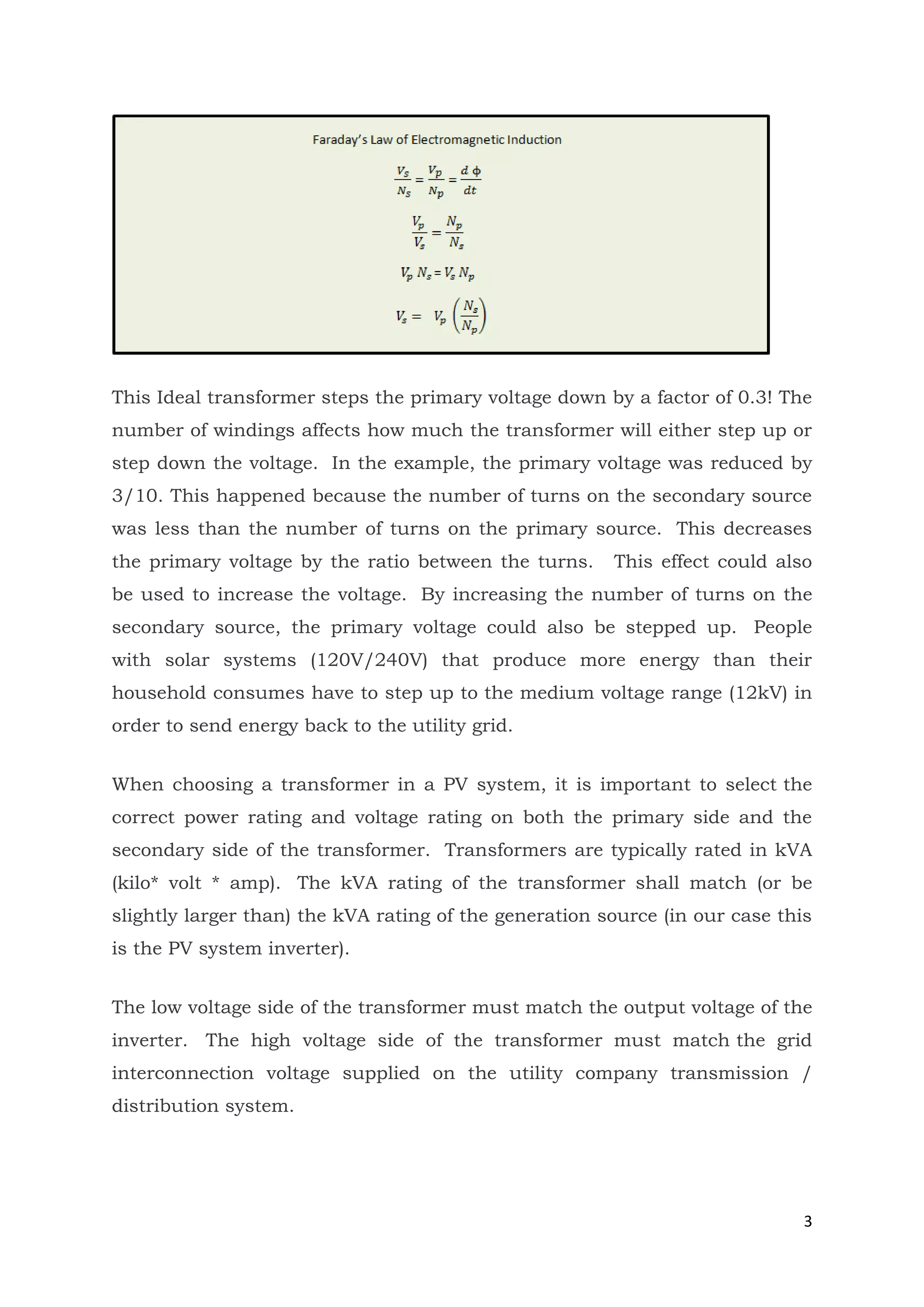 Transformer basics for solar power plants | PDF