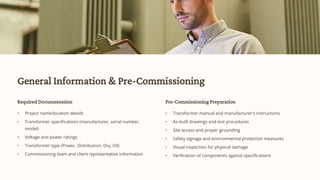 Transformer Commissioning Checklist with eAuditor Audits & Inspections ...