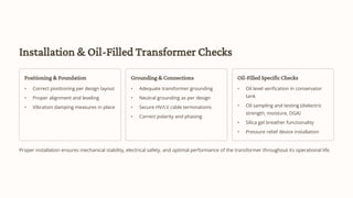 Transformer Commissioning Checklist with eAuditor Audits & Inspections ...