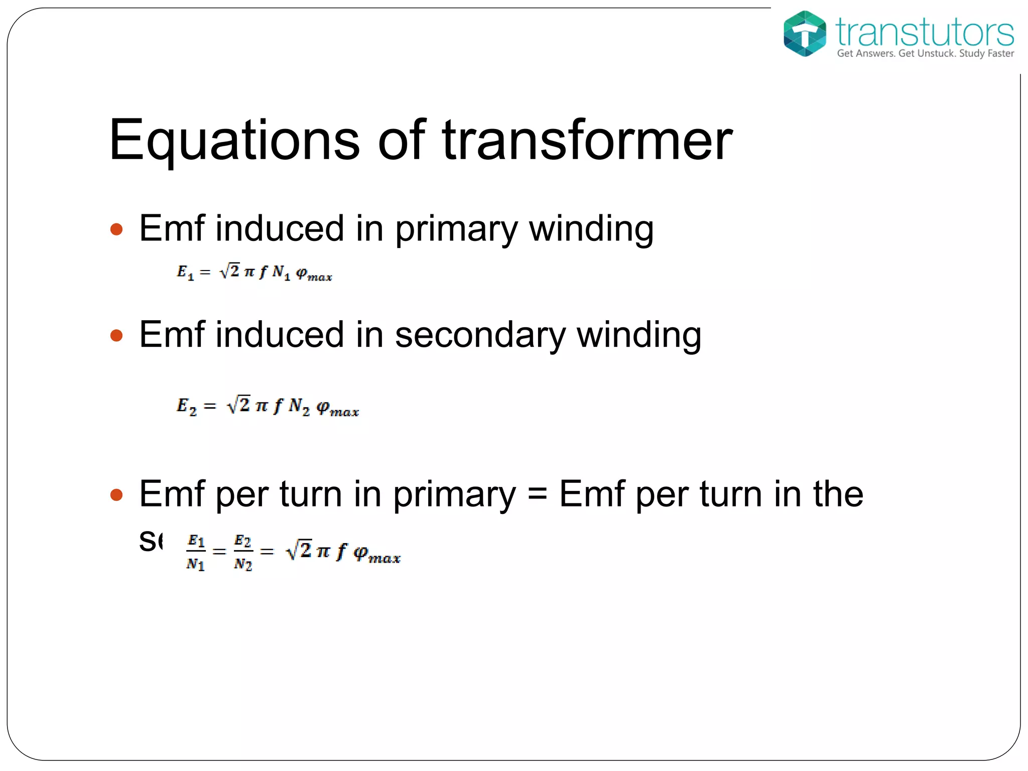 Transformer Construction And Principle | Electronical Engineering | PPTX