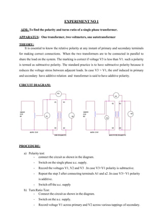 Transformer Course Lab.pdf | Physics | Science