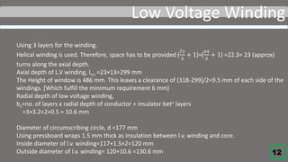Project on Transformer Design | Electrical Machine Design | PPTX