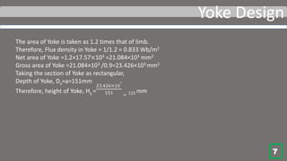Project on Transformer Design | Electrical Machine Design | PPTX